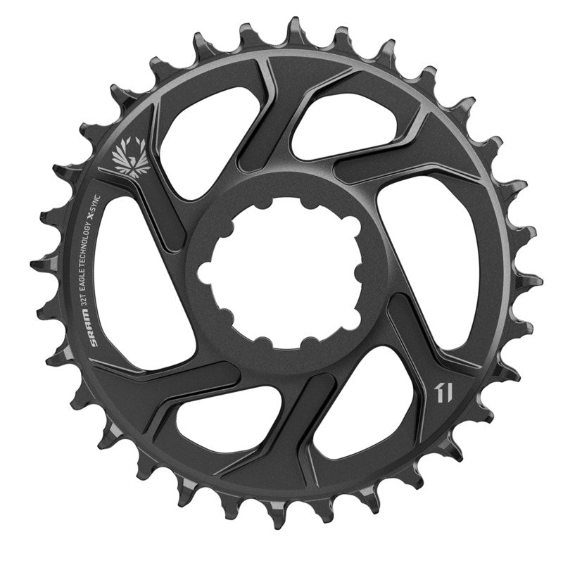 SRAM Chain Ring X-SYNC 2 Oval 32T DM 3mm Offset Boost Alum Eagle Black ...